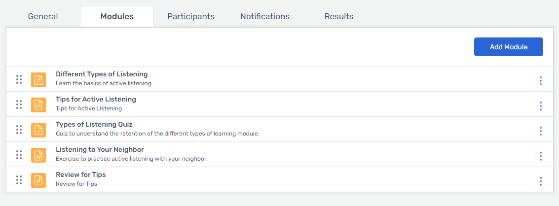 Course Module Types | FiveLumens